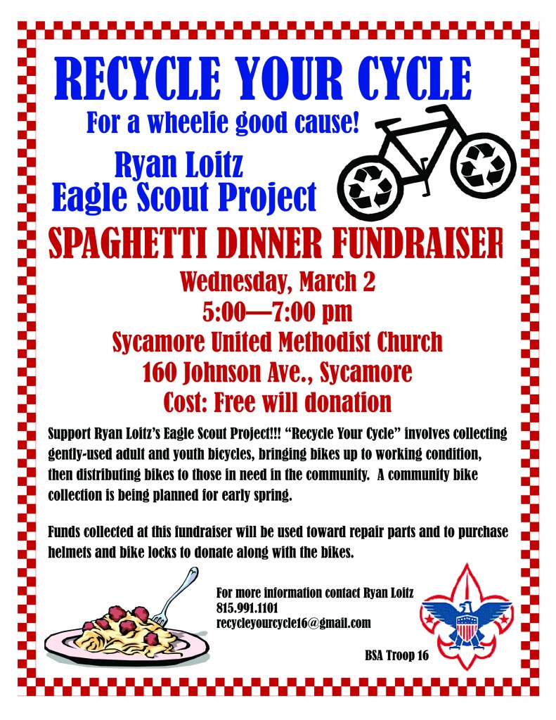 Loitz Eagle Project Spaghetti Dinner Fundraiser Wednesday